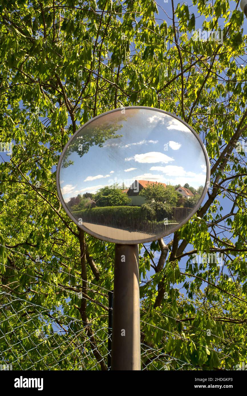 road mirror, road mirrors Stock Photo - Alamy