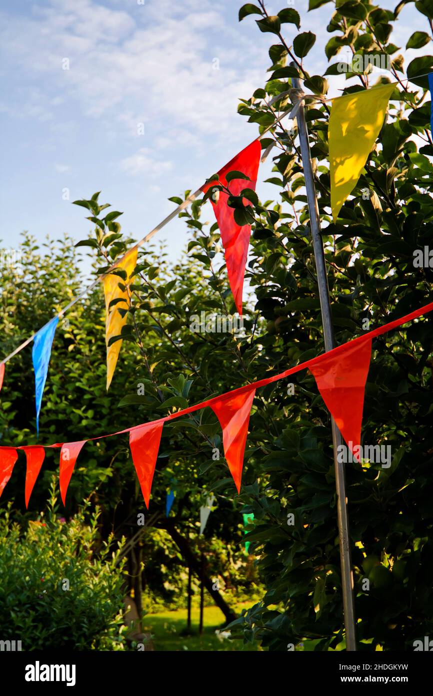 pennant, garden party, pennants, garden parties, gartenfest, parties ...