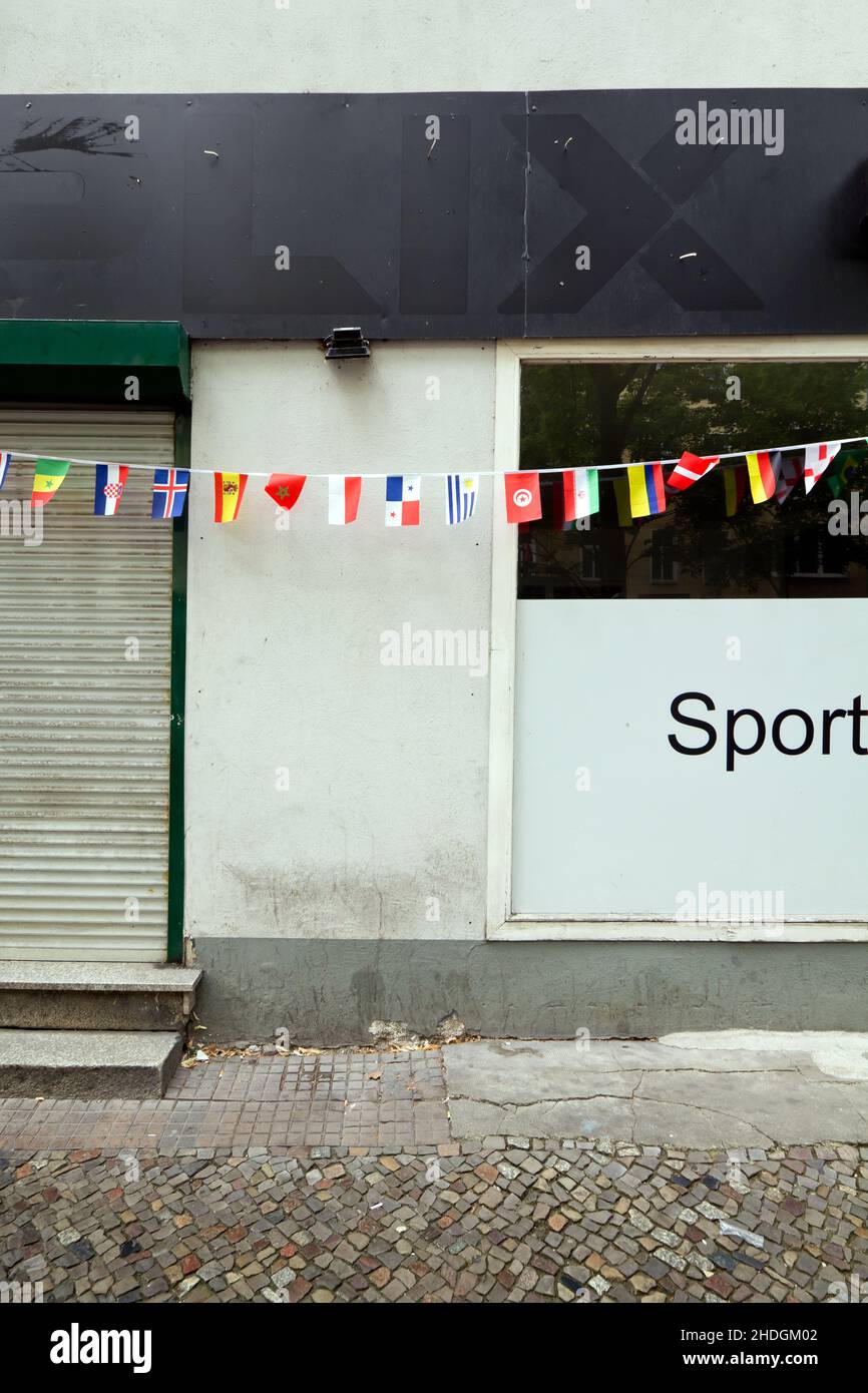 window display, closed, pennant, shop front, shop fronts, shop window ...