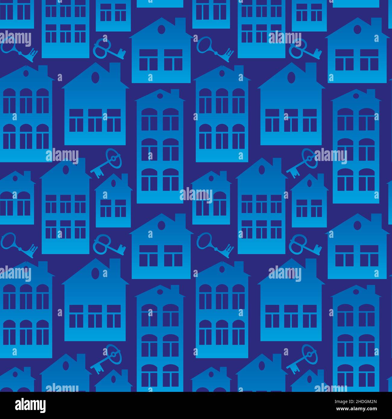 Seamless pattern on a square background on the theme of real estate ...