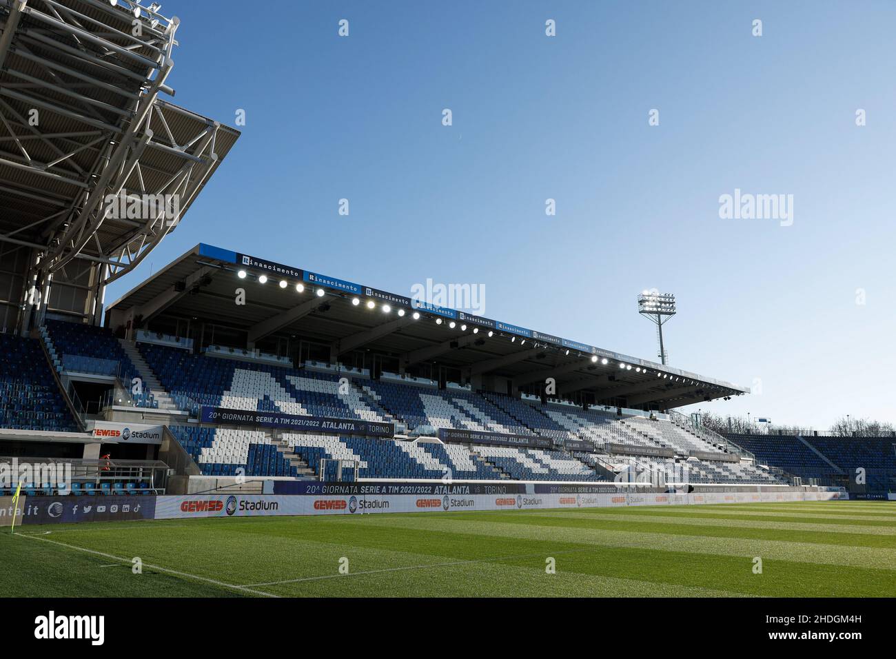 Gewiss Stadium, Bergamo, Italy, January 06, 2022, A general view inside ...