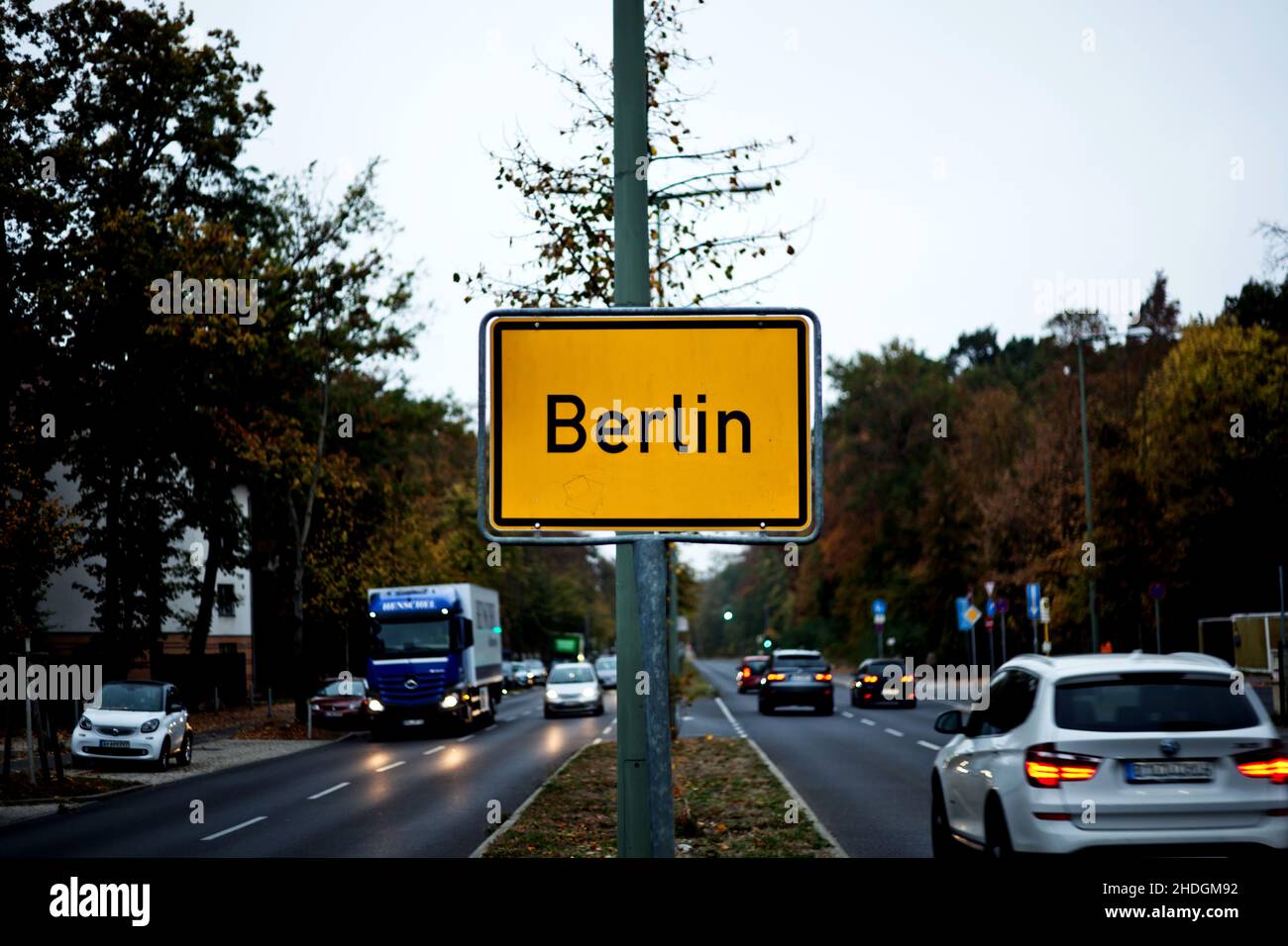 berlin, city sign, place name signs Stock Photo - Alamy