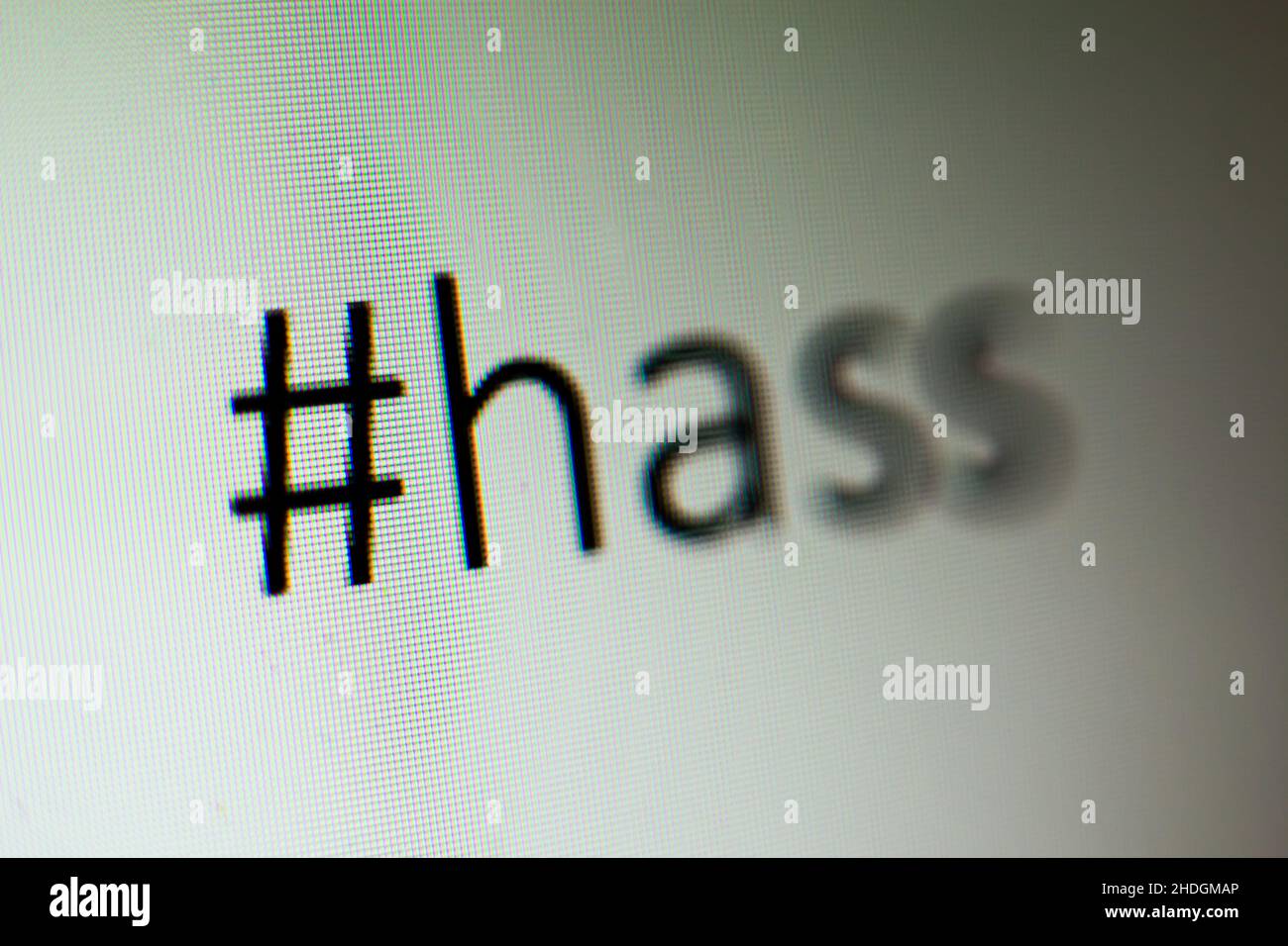 Hate word hi-res stock photography and images - Alamy