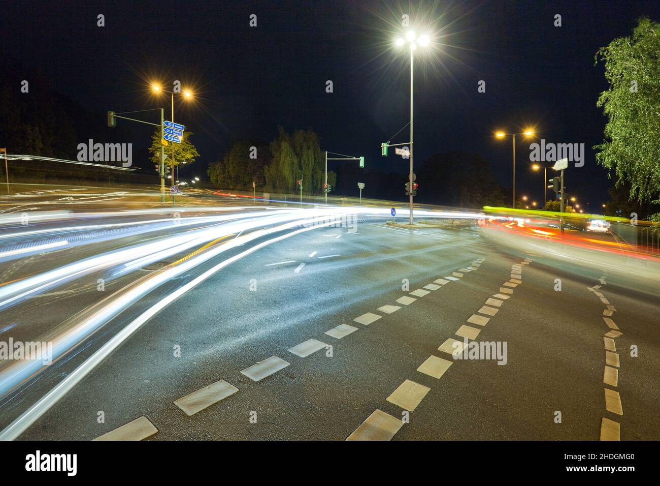 street, track lighting, road markings, road, roads, streets Stock Photo ...