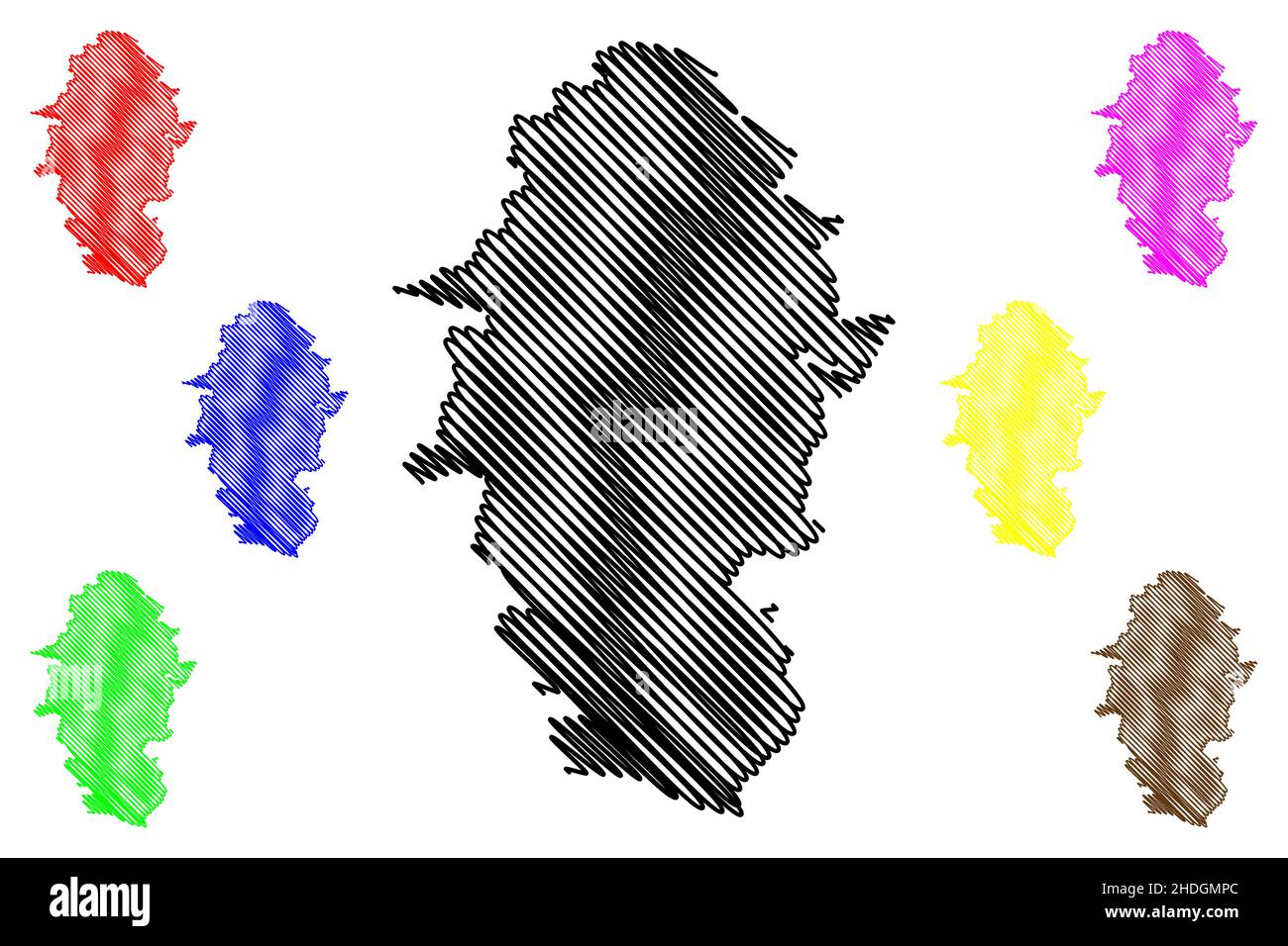 Sri Muktsar Sahib district (Punjab State, Republic of India) map vector ...