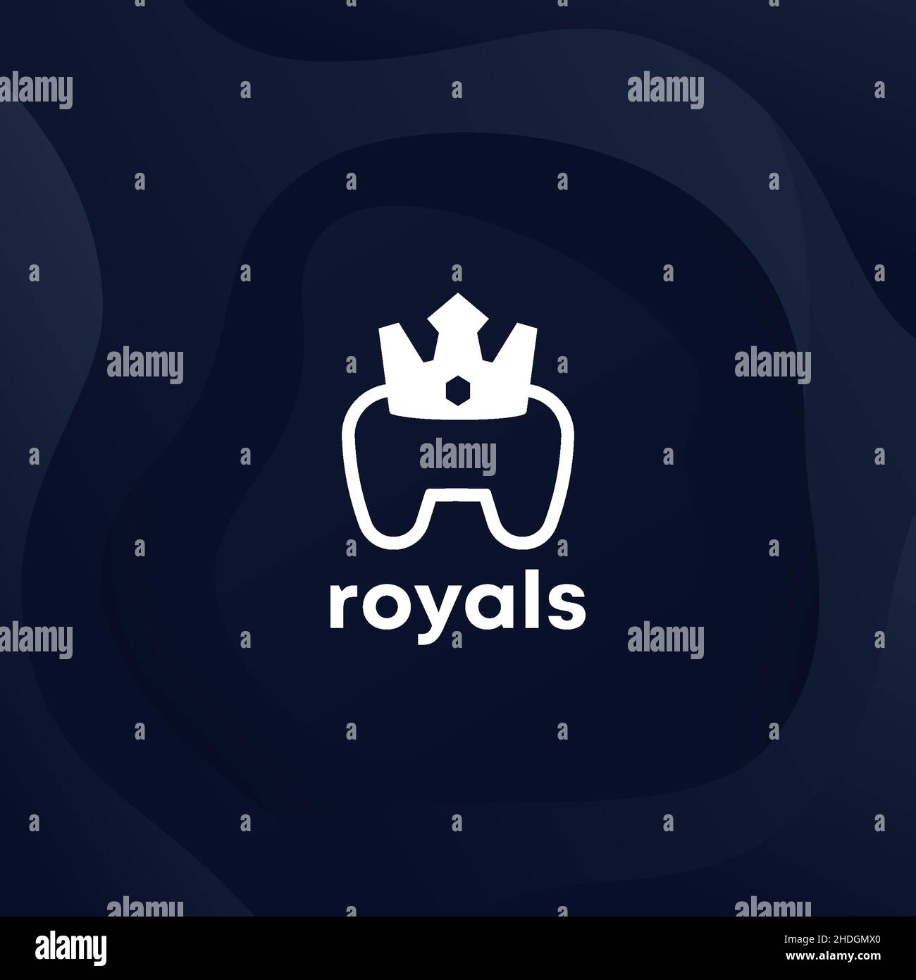games logo design with gamepad and crown Stock Vector Image & Art - Alamy