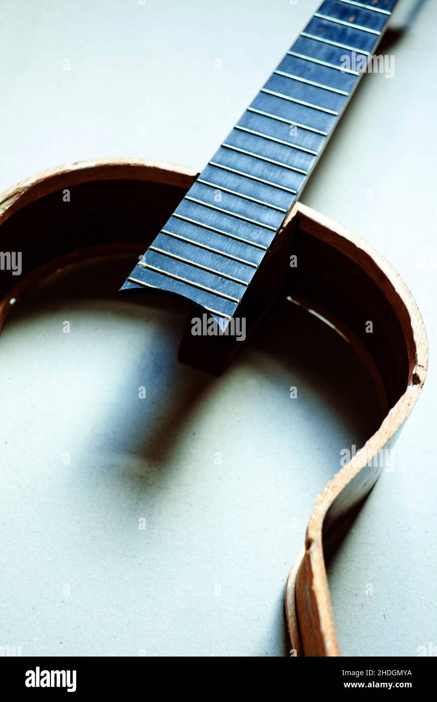 guitar, restoration, cut, guitars, restorations, cuts Stock Photo - Alamy