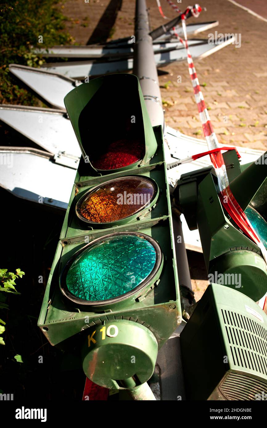 stoplight, accident, damaged, stoplights, accidents, damageds Stock ...