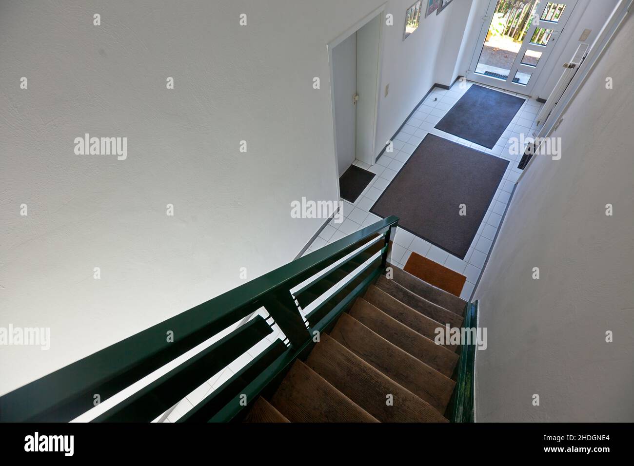 stairway, down, corridor, stairways, downs, corridors, hallway Stock ...