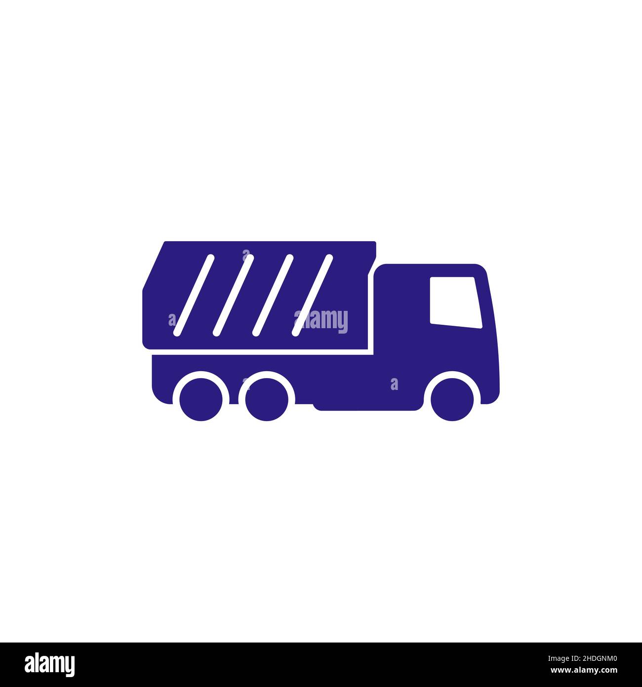 tipper truck icon on white Stock Vector Image & Art - Alamy