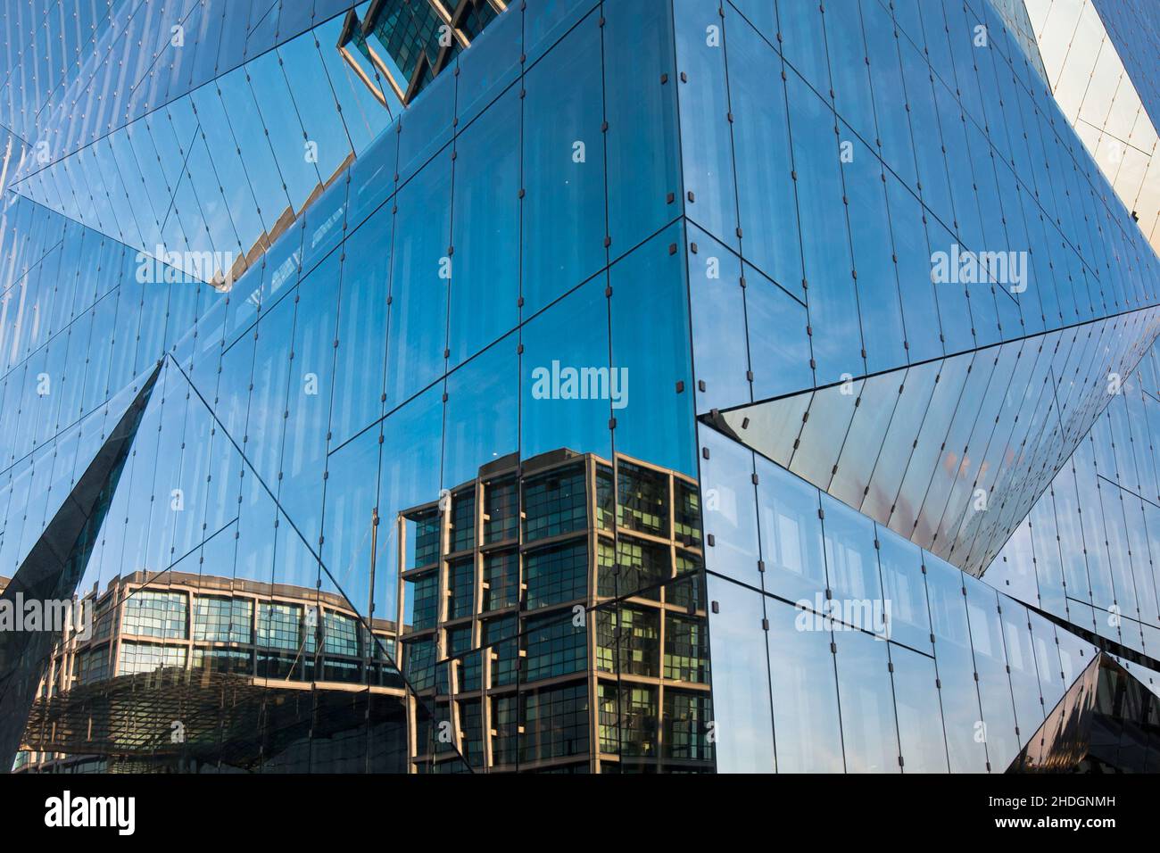glass facade, cube berlin, glass facades Stock Photo - Alamy