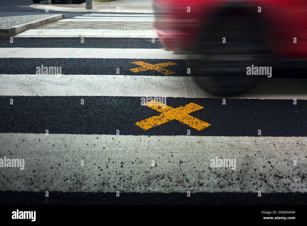 cross, marker, pedestrian crossing, crosses, markers Stock Photo - Alamy