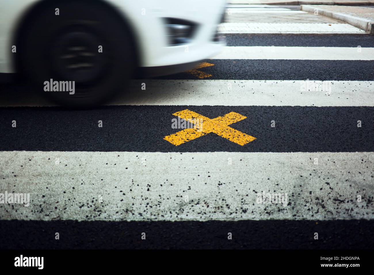 cross, marker, pedestrian crossing, crosses, markers Stock Photo - Alamy