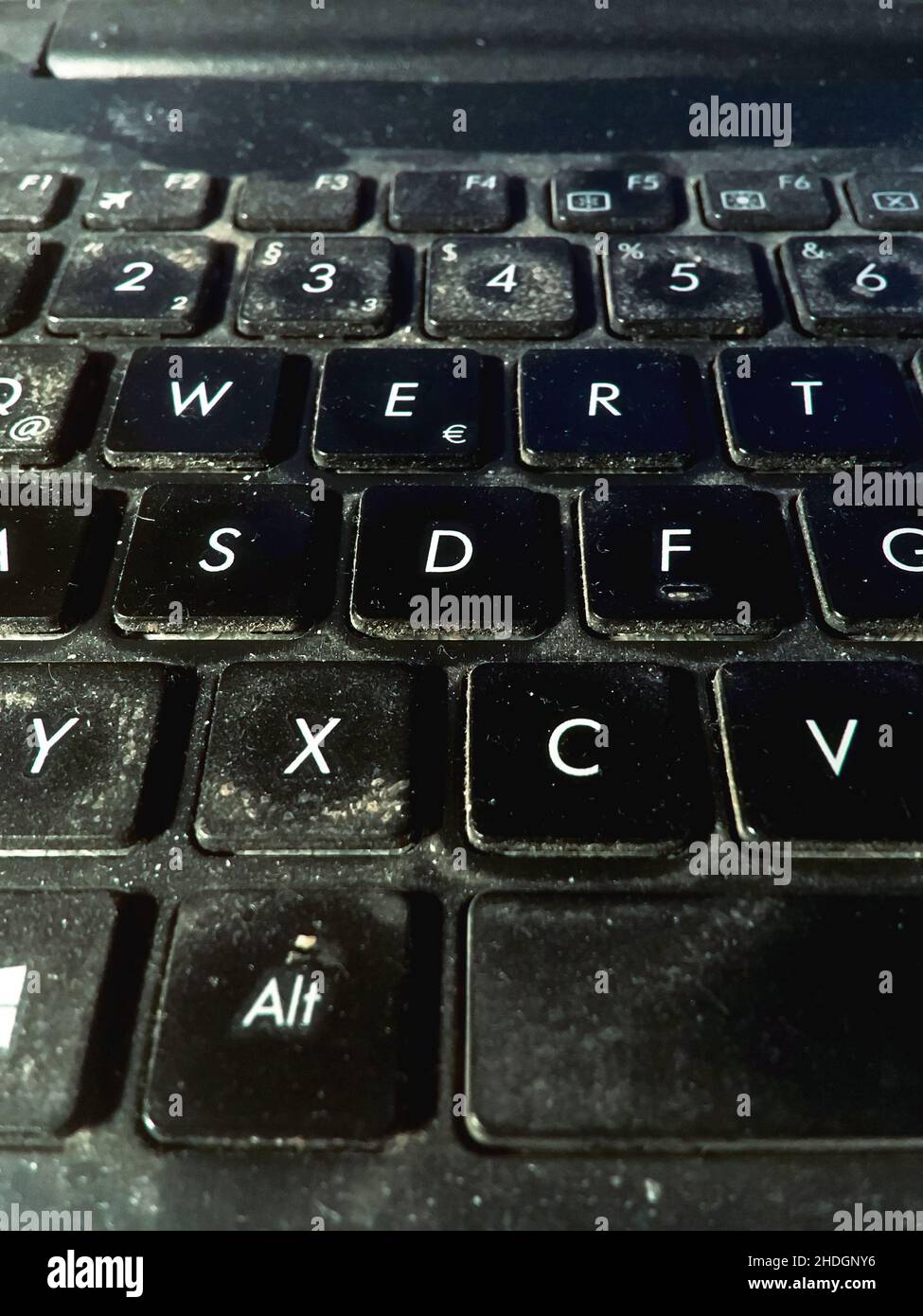 dusty, computer keyboard, dusties, computer keyboards Stock Photo - Alamy