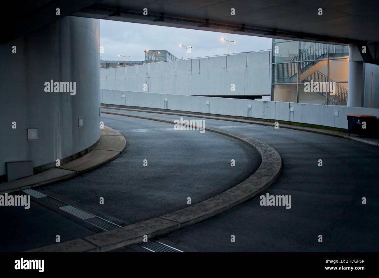 curve, driveway, parking garage, curves, driveways, entrance, parking ...