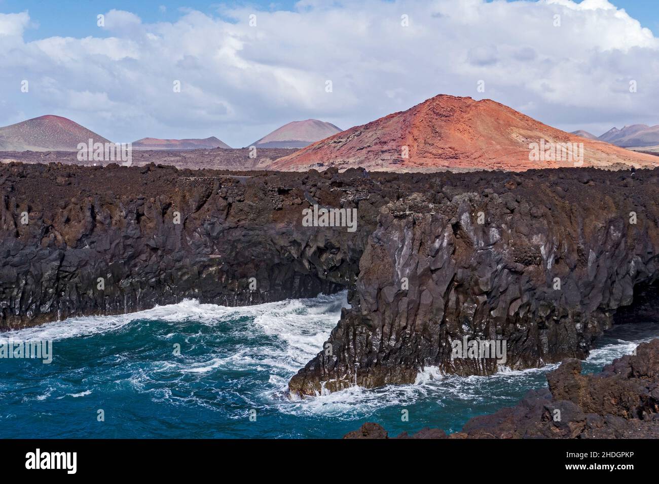 lava coast, volcano island, lava coasts, volcano islands Stock Photo ...