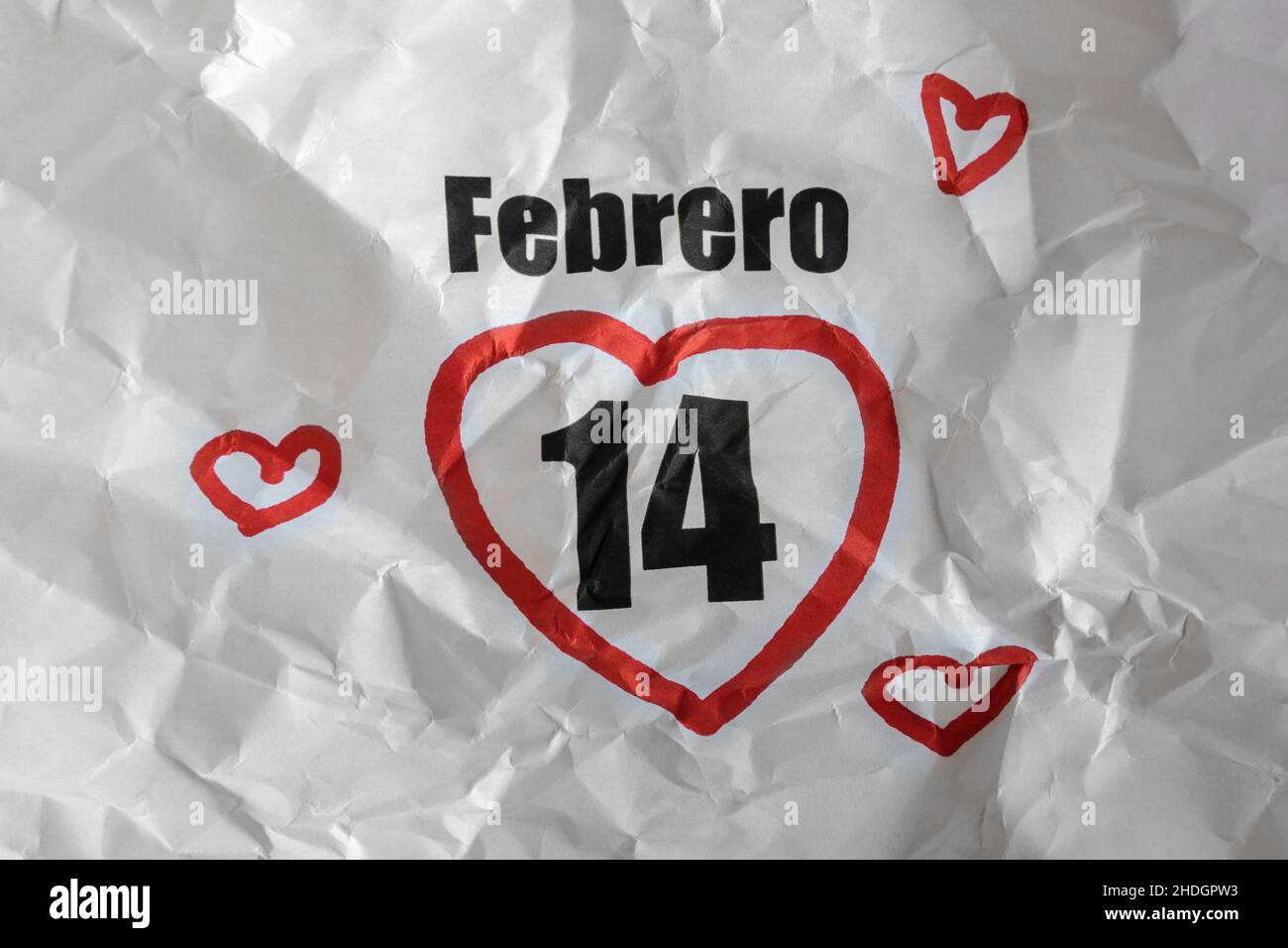 Valentine's day background February 14 date Stock Photo - Alamy