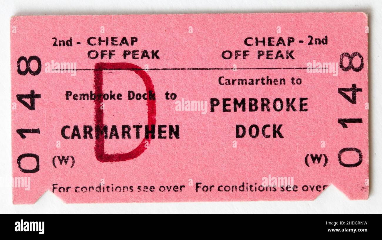 1960s train ticket hi-res stock photography and images - Alamy