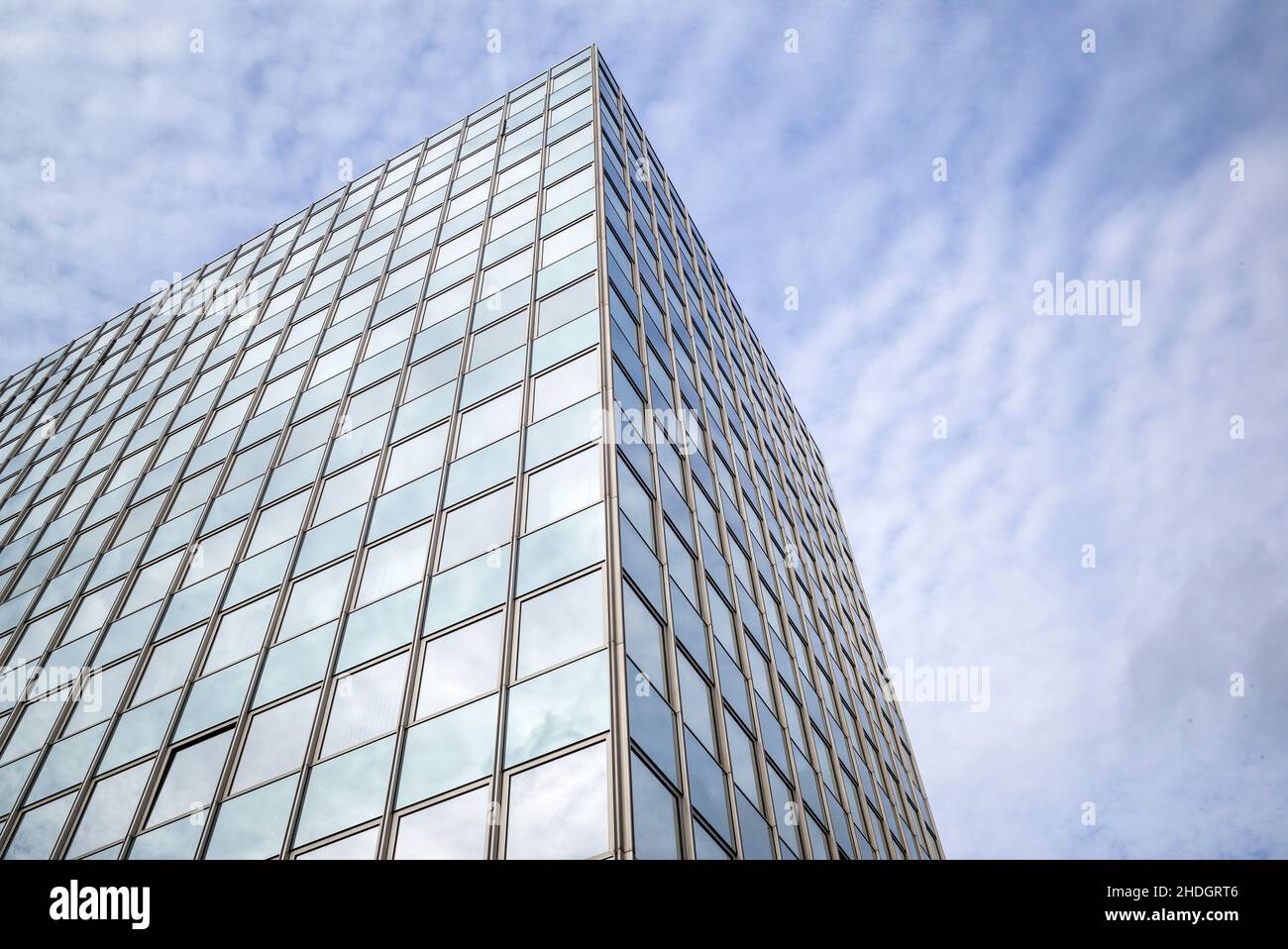 Low angle facades skyscrapers clouds hi-res stock photography and ...