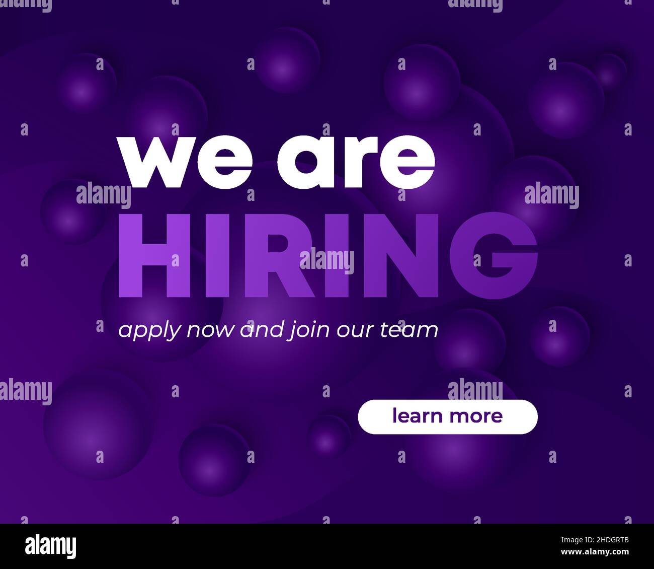 We are hiring banner, recruiting concept, vector Stock Vector Image ...