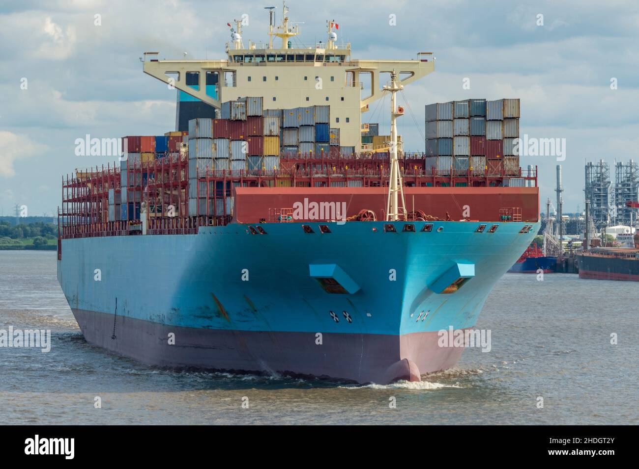 container ship, container port, container ships, container ports Stock ...