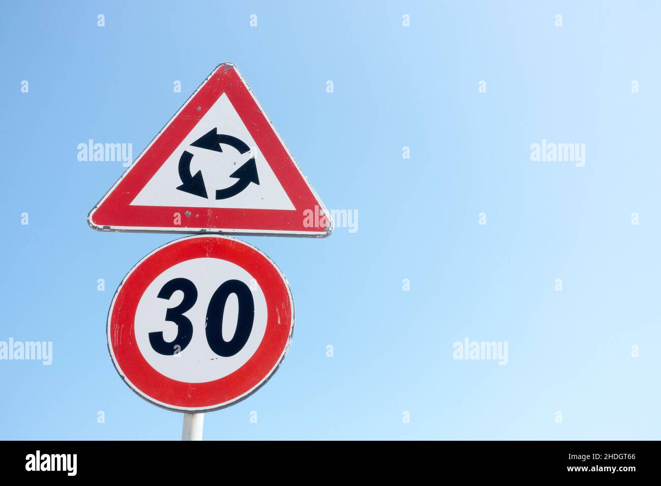 traffic sign, number 30, traffic circle, road sign, road signs, traffic ...