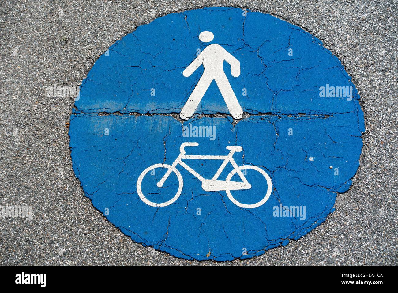 bicycle lane, walkway, road marking, bicycle lanes, walkways Stock ...