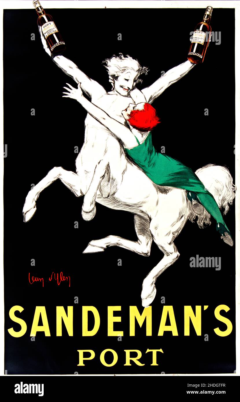 Jean D’Ylen poster artwork for Sandeman's Port Stock Photo - Alamy