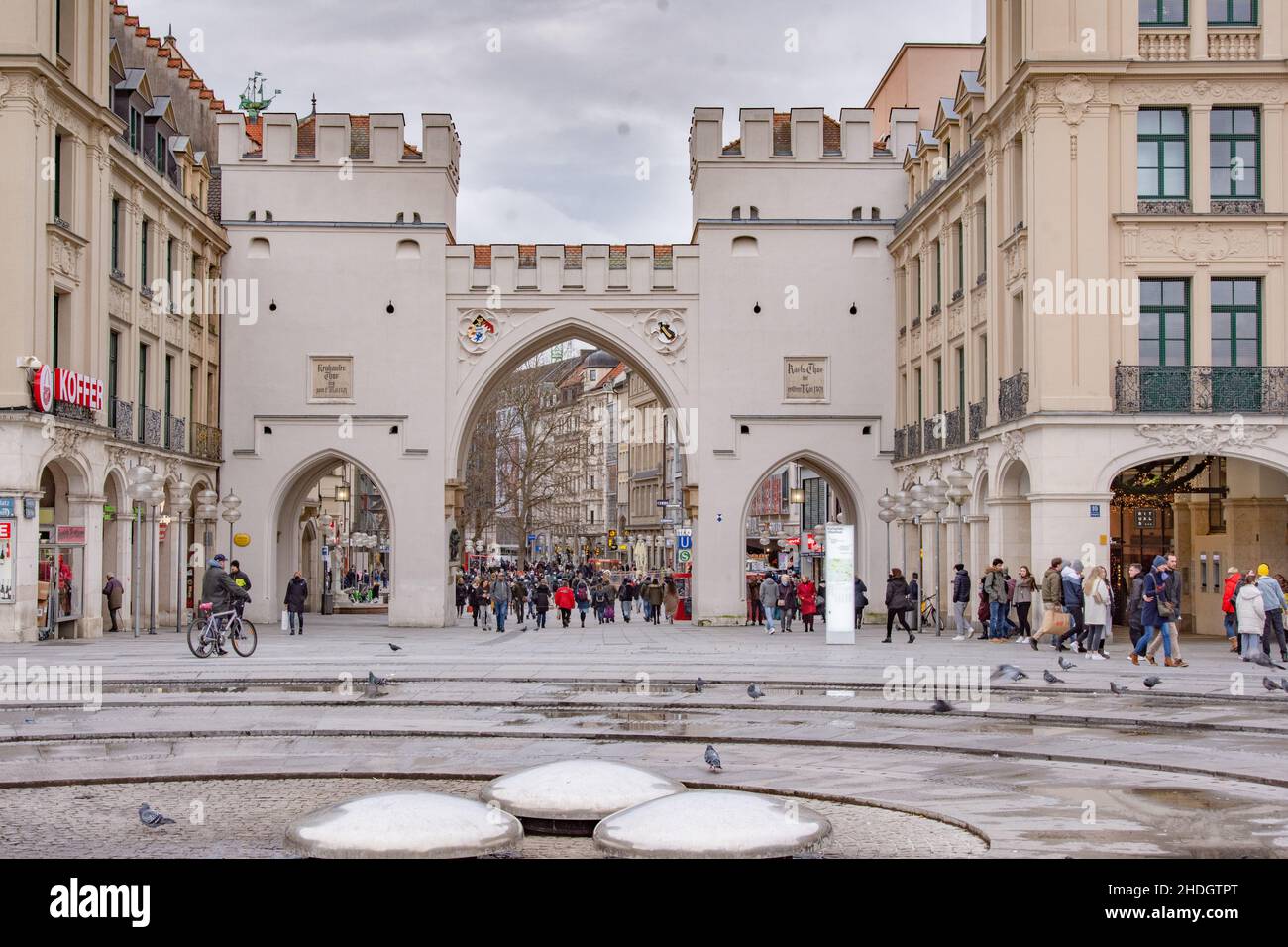 München, The Karlstor at Karlsplatz (Stachus Stock Photo - Alamy