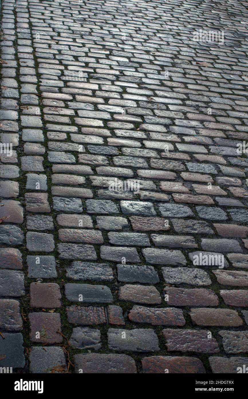 cobblestone, cobbled road, cobblestones, cobbled roads Stock Photo - Alamy