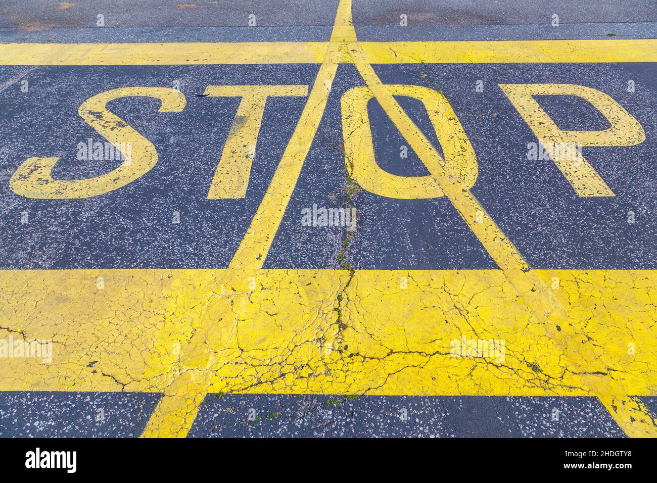 stop, road surface, stops, road surfaces Stock Photo - Alamy