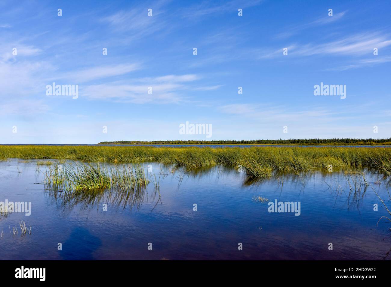 The Rupert River is one of the largest rivers in Quebec, Canada Stock ...