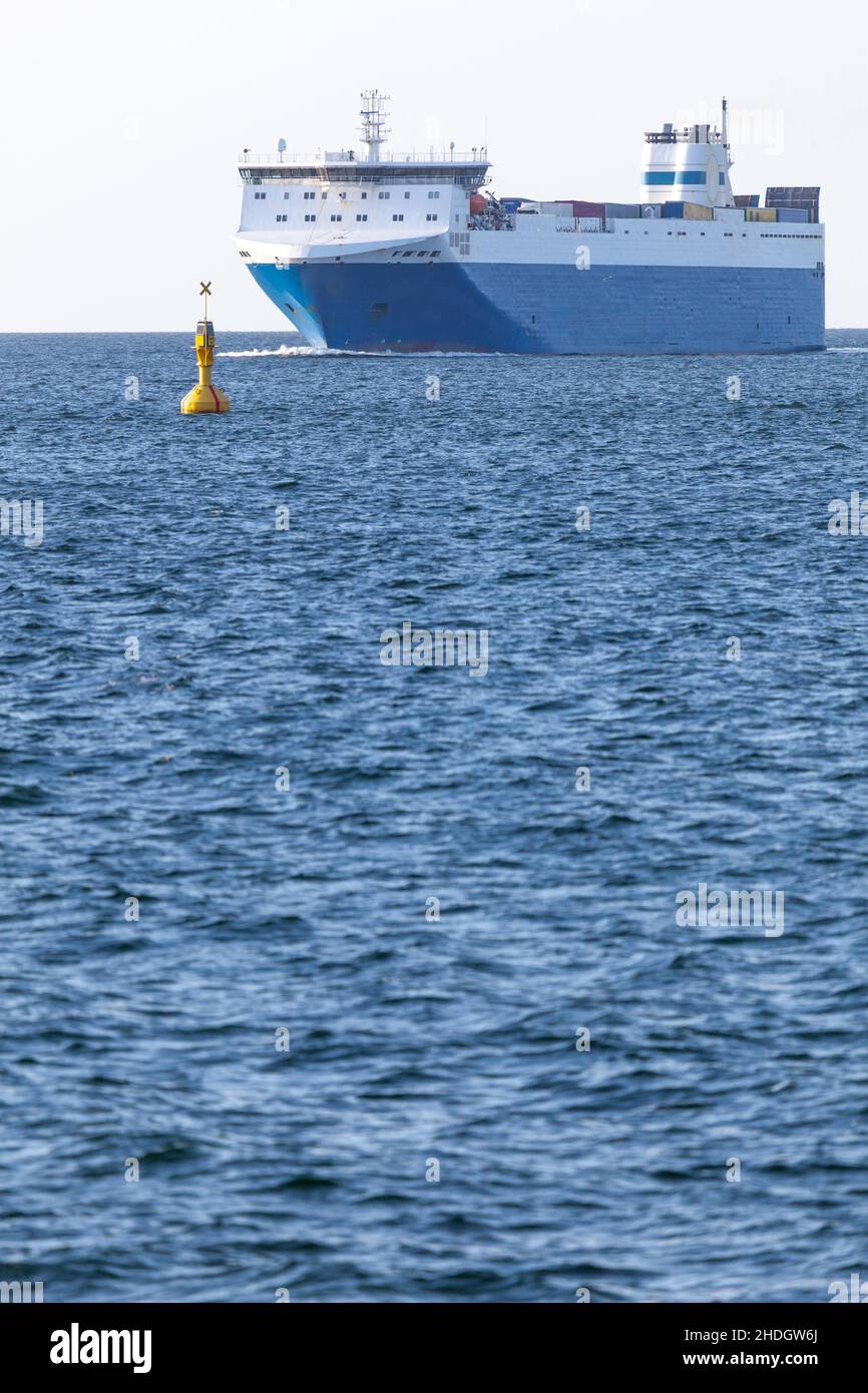 container ship, ferry, container ships, ferries Stock Photo - Alamy