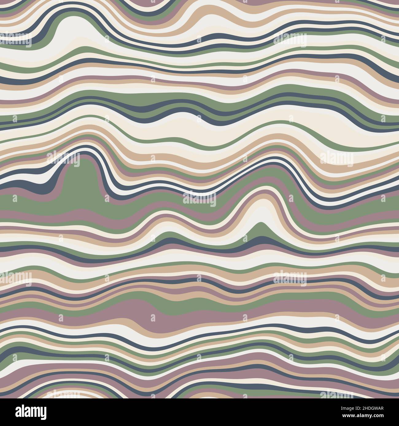 Seamless wavy stripe trendy surface pattern design for print. High ...