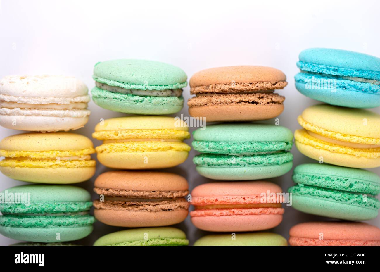 Background of many colored macaroons Stock Photo - Alamy
