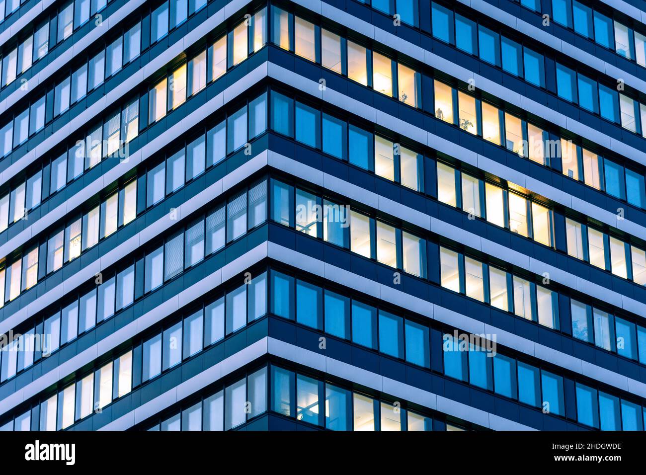 office building, window light, office buildings, service building Stock ...