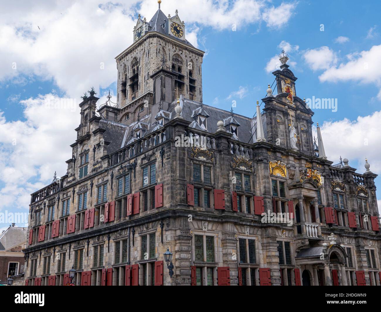 town hall, delft, town halls Stock Photo - Alamy
