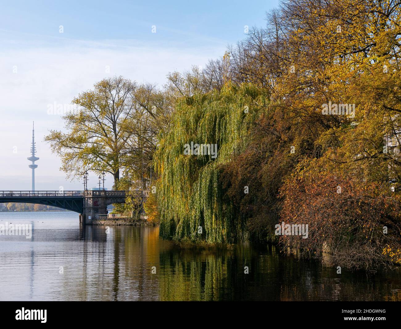 autumn, hamburg, alster, fall, alsters Stock Photo - Alamy