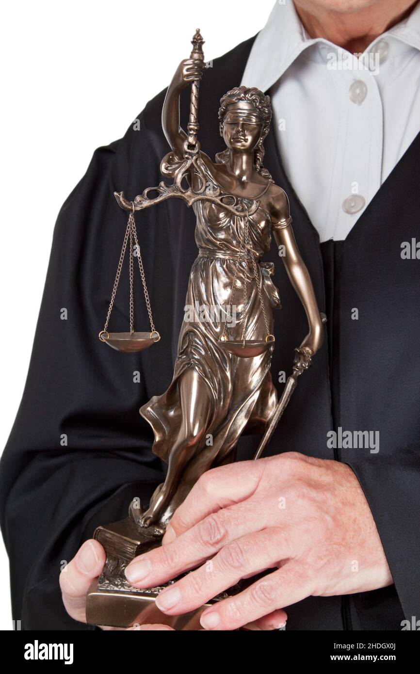 Justitia isolated on white background hi-res stock photography and ...