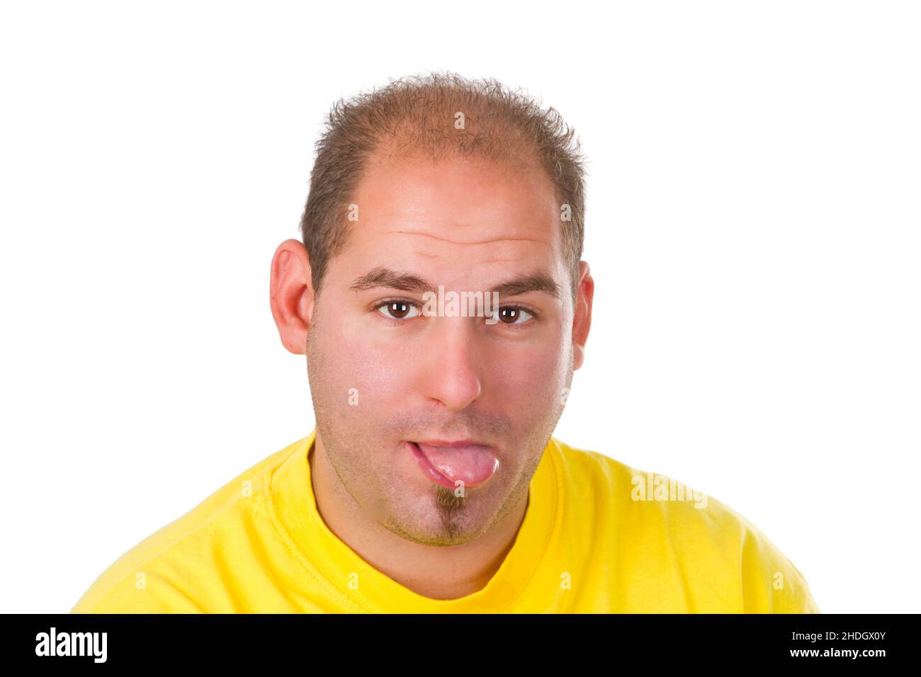 young man, exhausted, sticking out tongue, silly, guy, man, men, young ...