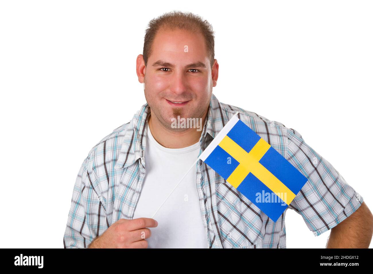 young man, sweden, national flag, guy, man, men, young, swedens ...
