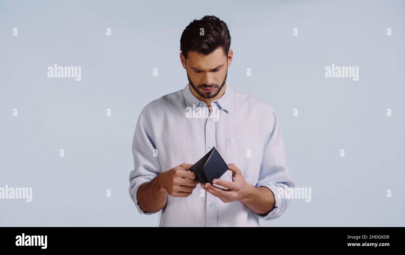 Sad man empty wallet hi-res stock photography and images - Alamy