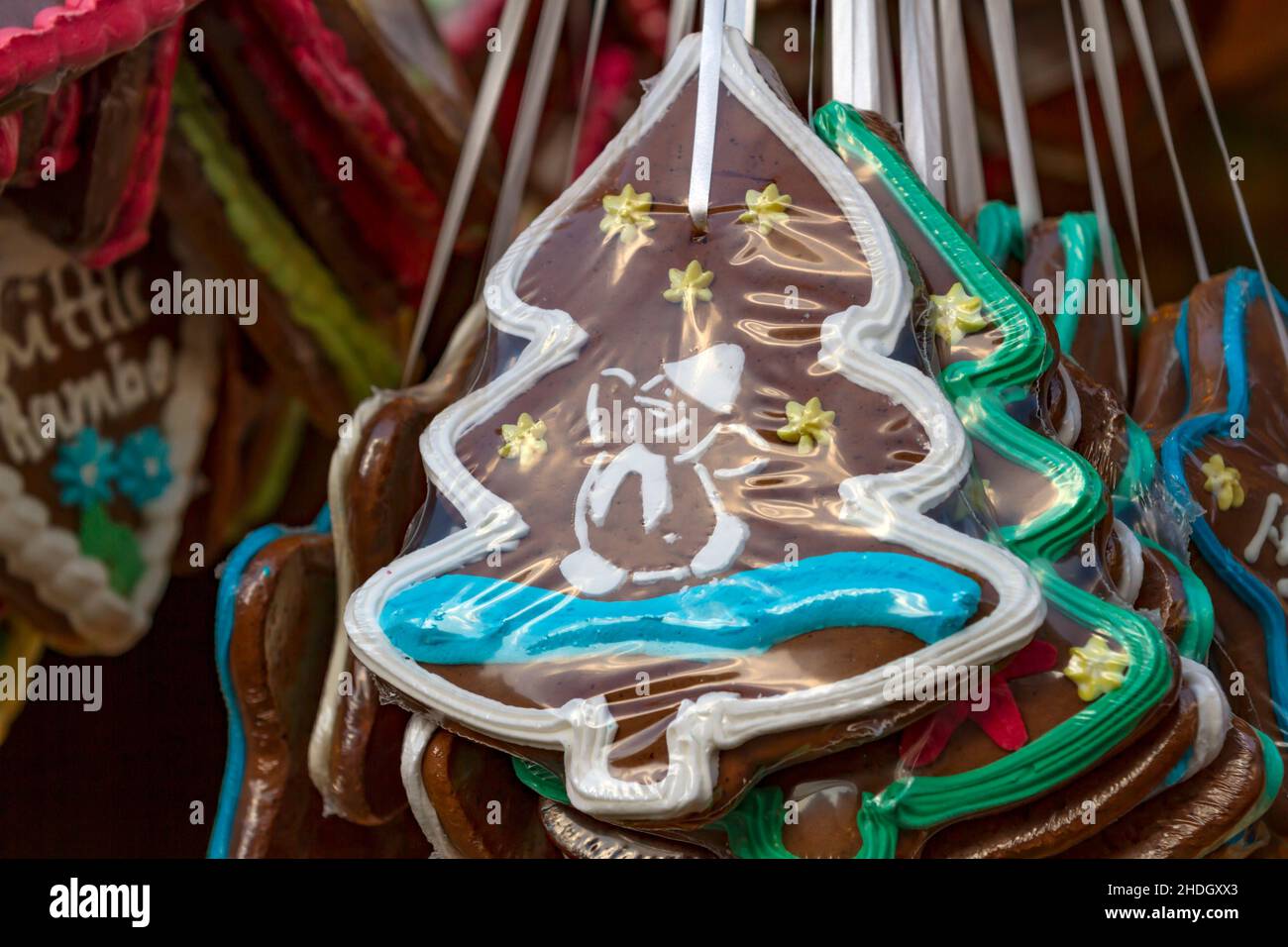 gingerbread, christmas market, gingerbreads, christmas markets Stock ...