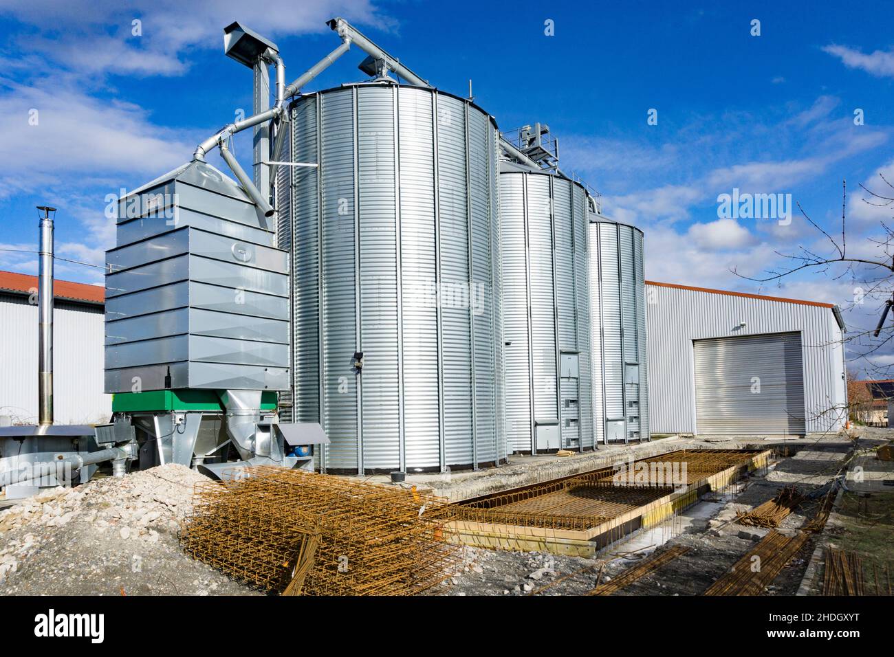 construction site, silo, construction sites, site, sites, silos Stock ...