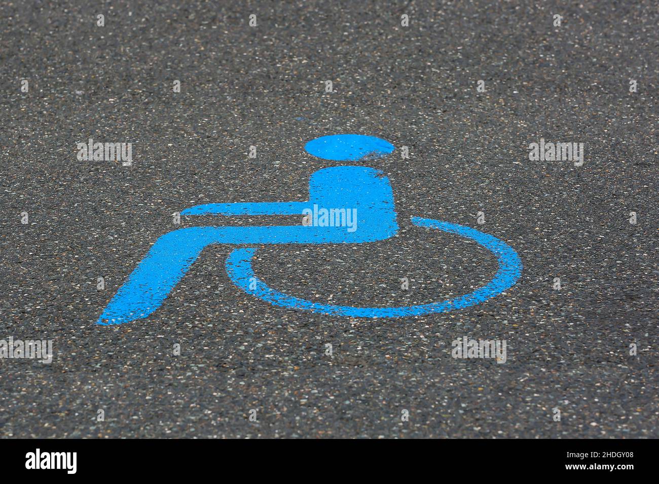 disabled driver sign, disabled driver signs Stock Photo - Alamy