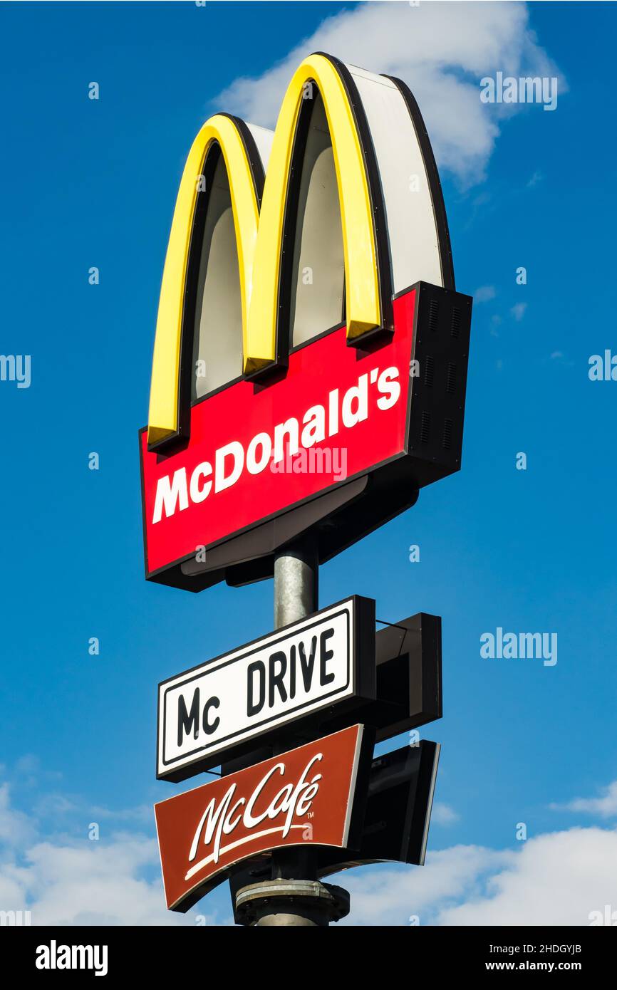 mcdonalds, fast food restaurant chain Stock Photo - Alamy