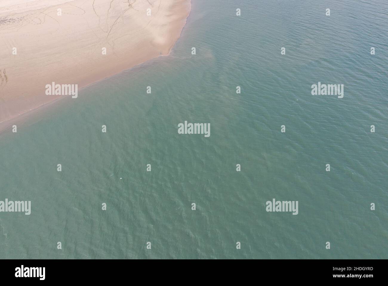 Aerial Photograph of Llangennech Marshland and River Loughor Stock ...