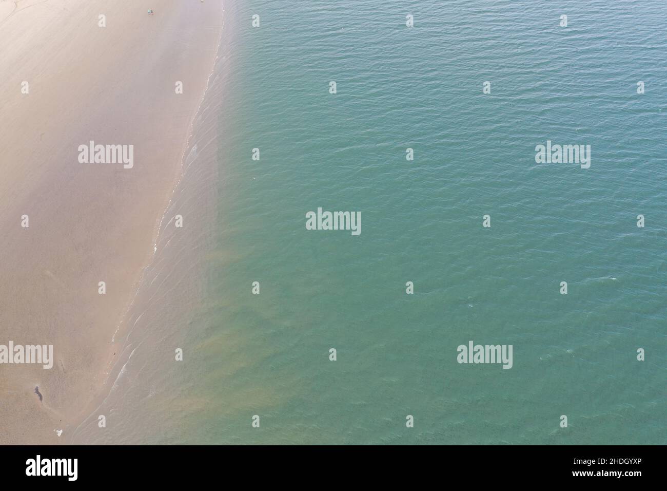 Aerial Photograph of Llangennech Marshland and River Loughor Stock ...