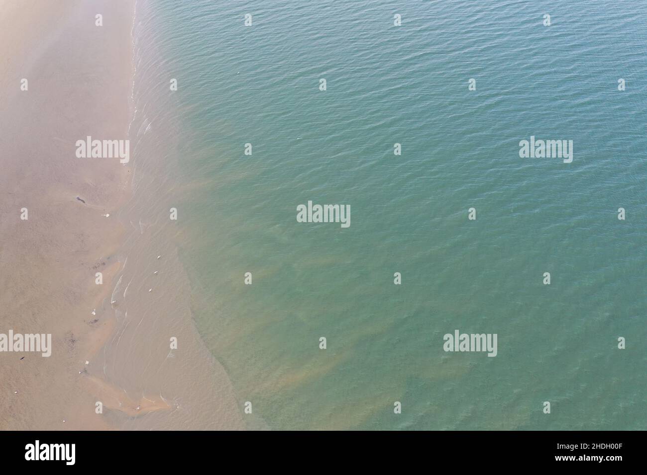 Aerial Photograph of Llangennech Marshland and River Loughor Stock ...