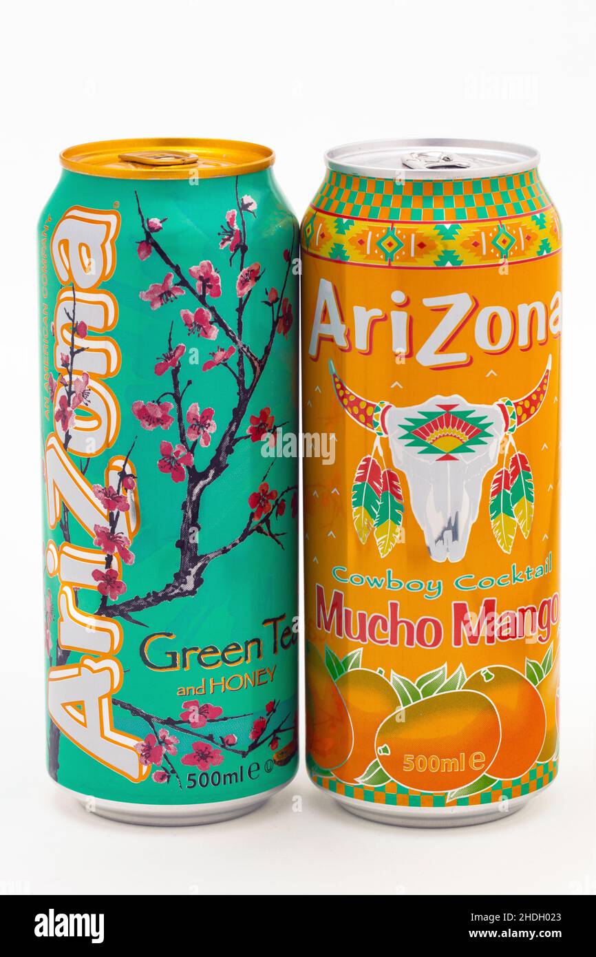 arizona, drink can, arizonas, drink cans Stock Photo - Alamy